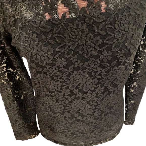 Ellen Tracy | Tops | Ellen Tracy Beautiful Black Lace Womens Top | Poshmark